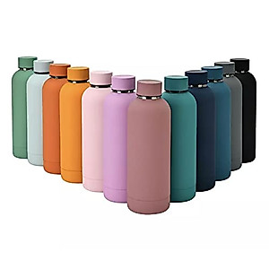 Water Bottle Sport matte Vacuum Flask double walled insulated 500ml stainless steel vacuum