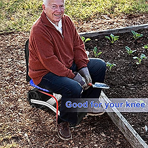 i COVER Garden Cart Rolling Stool with Wheels and Tool Bag, Stable Workseat Sturdy Cart Adjustable Seat Height and Direction, Gardening Helper, Silver