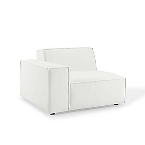 Modway Restore Upholstered Fabric Sectional, 3 Seater Sofa, White