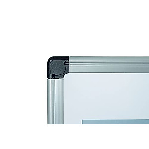 MasterVision Magnetic Dry Erase Monthly Calendar Planner Push Pin Corkboard Combo with Marker Tray, 24" x 36", Gray Plastic Frame, White, MB0707186P