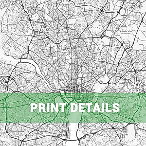 Dear Mapper Washington DC United States View Abstract Road Modern Map Art Minimalist Painting Black and White Canvas Line Art Print Poster Art Print Poster Home Decor (Set of 3 Unframed) (24x36inch)