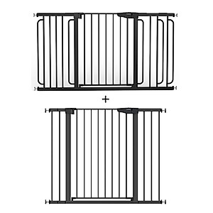 Cumbor 36" Extra Tall, 29.7"- 46" Width Baby Gate for Dogs and Kids & Cumbor 30.5" Tall 29.5"-57" Width Dog Baby Gate for House, Stairs, Doorways