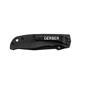 Gerber Gear Air Ranger Pocket Knife - 3.26" Plain Edge Folding Knife - EDC Gear and Equipment - Black