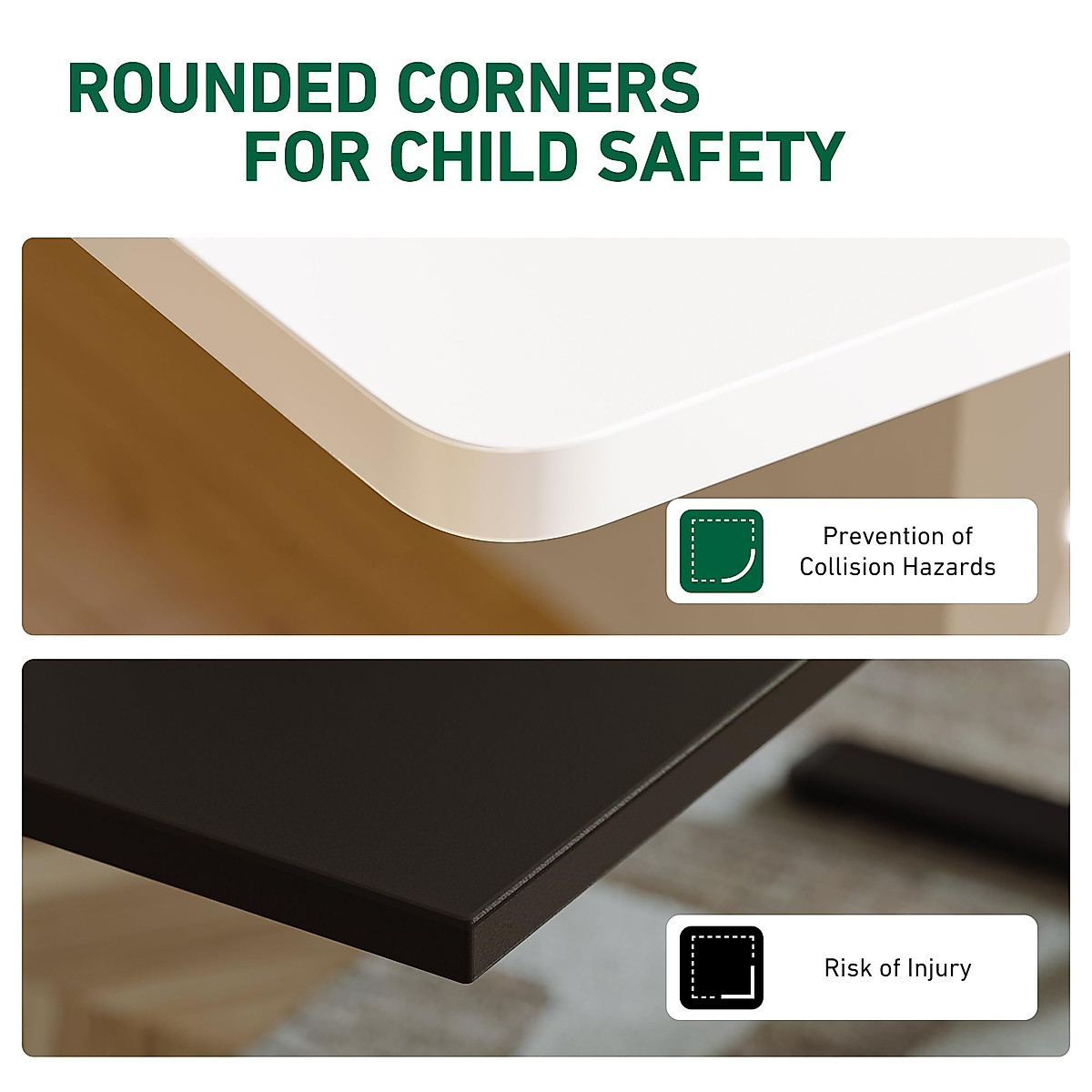 FEZIBO 48 x 24 Inches Standing Desk with Drawer, Adjustable Height Electric Stand up Desk with Storage, Sit Stand Home Office Desk, Ergonomic Computer Desk, White