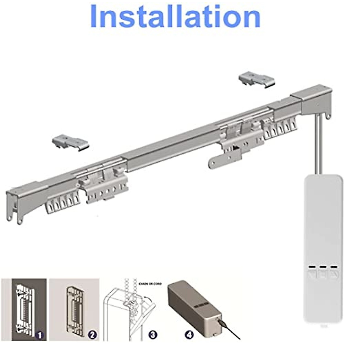 WiFi Smart Window Blinds Chain Motor Remote Controller Compatible with Smartphones APP Control RC Automation Kit with Schedule Function - Works with Smart Home Devices, Amazon Alexa & Google Assistant