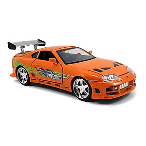 Jada Fast & Furious Coche Nissan Skyline Gt R R34 2002, Escala 1:24 + A Todo Gas Vehículo 1/24 1995 Toyota Supra