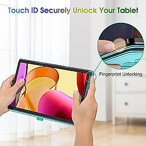 Fintie Case for Amazon Fire Max 11 Tablet (13th Generation, 2023 Release) - [Corner Protection] Multi-Angle Viewing Stand Cover with Pocket & Pencil Holder, Auto Sleep Wake, Turquoise