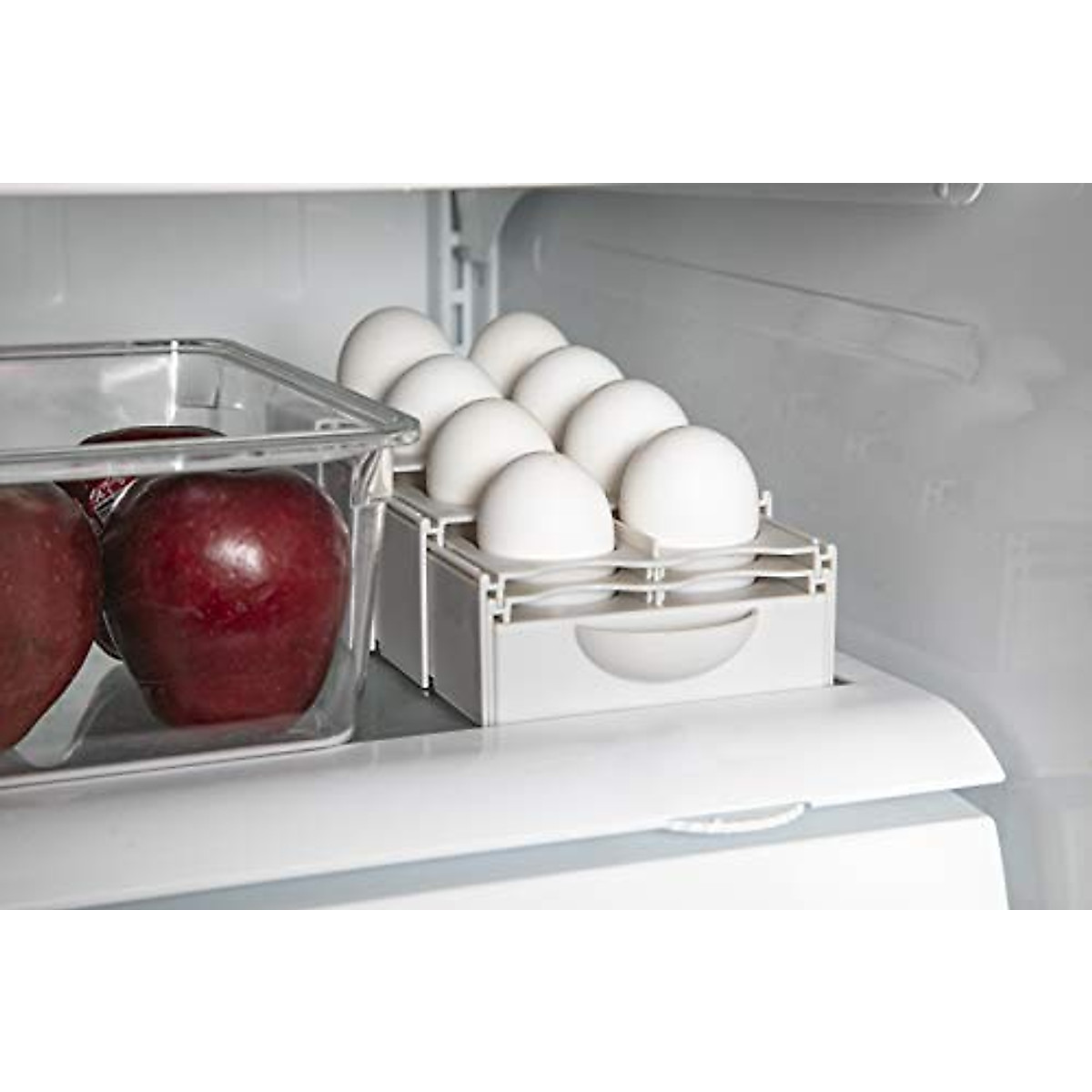 Kitchen Spaces Eggstra Space Egg Holder, Standard, Gray