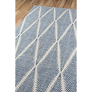 Erin Gates by Momeni River Beacon Denim Hand Woven Indoor Outdoor Area Rug 2' X 3'