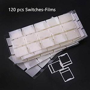 Gliging 120Pcs/Set MX Switch Films Mechanical Keyboard Switches stabilizer Switch Film Repair for Cherry MX kailh Gateron Switch