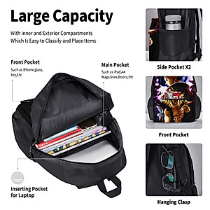 ORPJXIO Backpack 3 Piece Set The Seven Anime Deadly Sins Laptop Backpack Pencil Case Lunch Bag Combination For Travel Work Camping