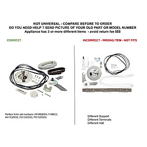 GLOB PRO SOLUTIONS PD00000138 1198622 CKD2858 Dryer Maintenance Kit compatible with Frigidaire, Gibson, Kenmore White Westinghouse