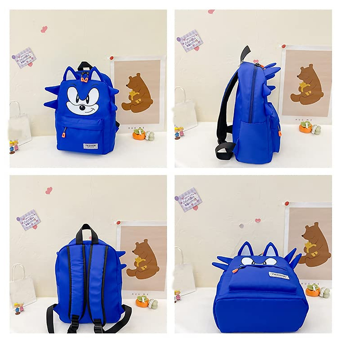 Fidaghre Cartoon Backpack For Boys 15 Inch Lightweight Waterproof Backpacks With Padded Back Apply To Over 3 Years Old