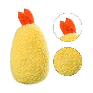 HUONIU Interactive Plush Dog Toy with Sound - Shrimp Shaped, Tough Chew Toy for Small to Medium Dogs, Ideal for Play and Dental Health