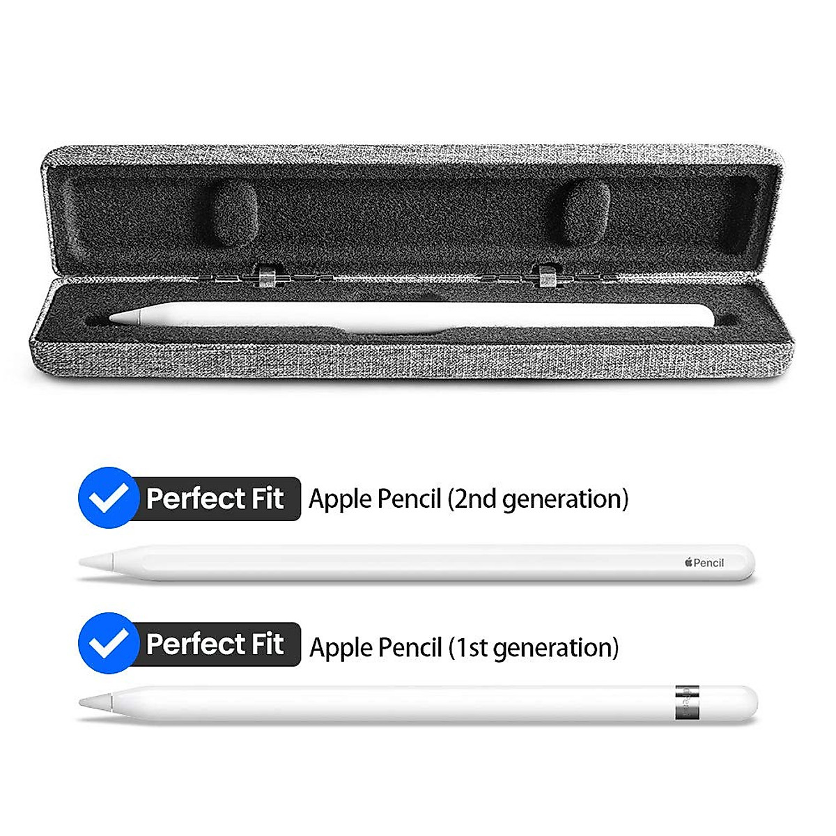 tomtoc Holder Case for 2024 New iPad Pencil Pro, iPad Pencil, Protective Storage Case for iPad Pen, Travel Carrying Pencil Box Fit for iPad Pro/Air 2024/iPad Air 5/iPad Mini 6