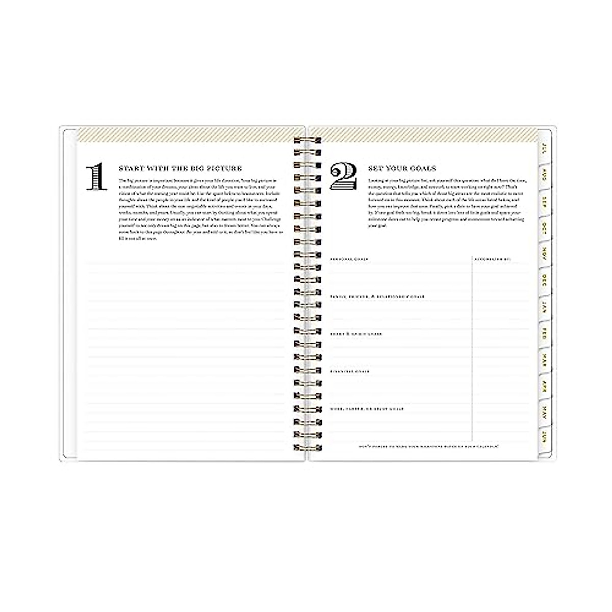 2023-2024 Day Designer Pebble Path Frosted Polypropylene Weekly/Monthly Academic Planning Calendar with Notes, 5-7/8" x 8-5/8", Black, July 2023 to June 2024, 142502