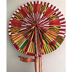 African Fabric Handfans