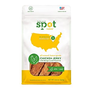 Spot Farms Chicken Jerky Healthy All Natural Dog Treats Human Grade For Skin And Coat 12 oz
