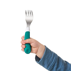 OXO Tot Training Fork and Spoon Set, Teal, 2-Pack