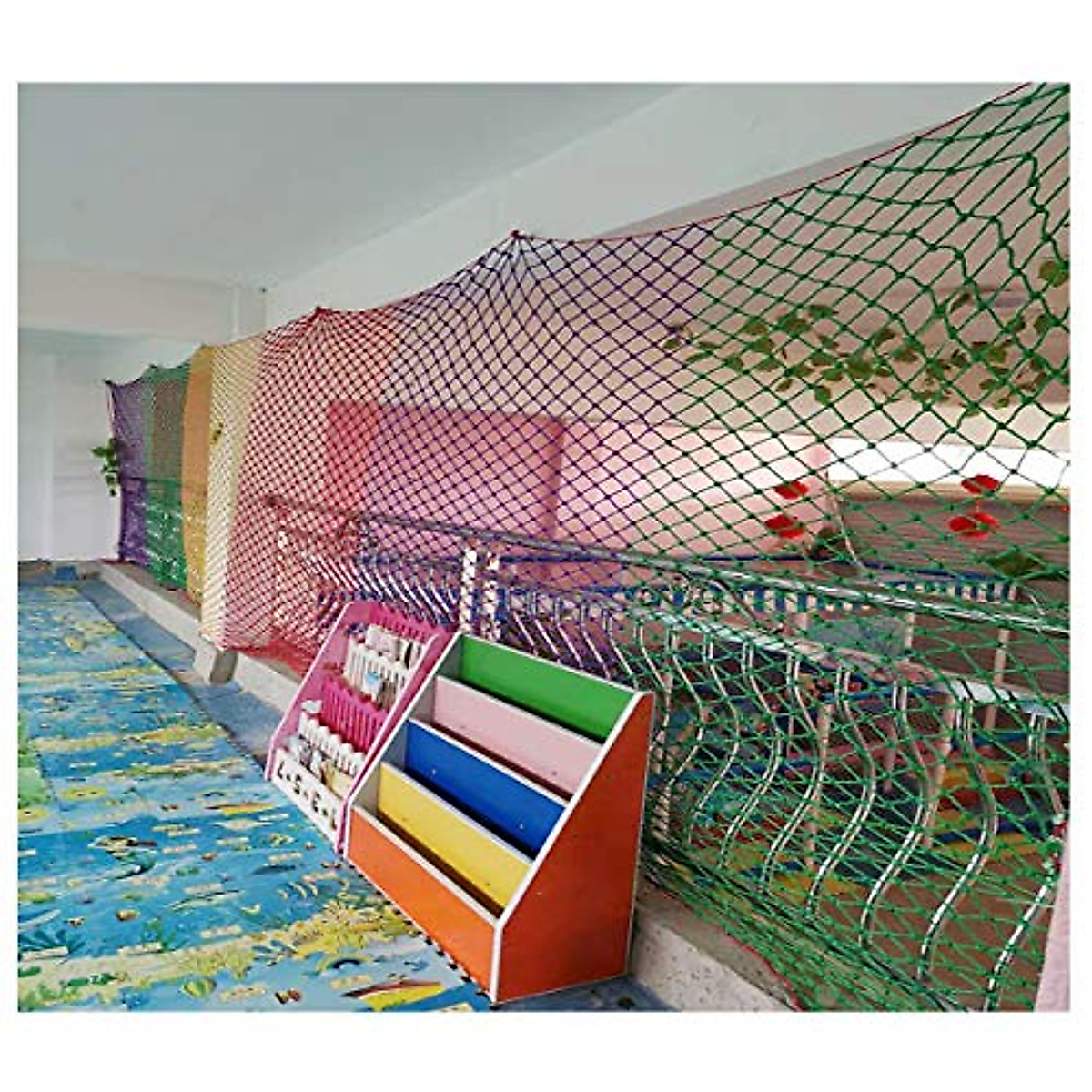 MAGFYLY Banister Guard net Outdoor Playground Protection net, Children's Stair Safety nets Garden Decoration net Isolation Rope net Nylon Braided Rope net Hammock Swing, Mesh 8cm (Size : 12m)