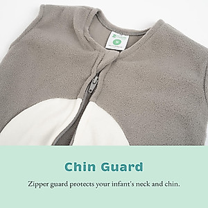 Baby Fleece Sleep Sack - Infant Wearable Blanket Newborn Swaddle Sleepbag & Hat