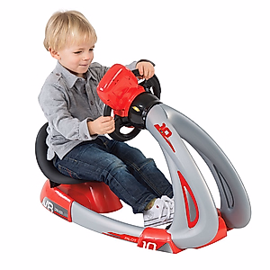 Smoby: V8 Driver, Kids Can Play and Develop Real Life Skills, Features Includes Back Lit Screen, Real Sounds and Mechanical Pedals, for Ages 3 and up