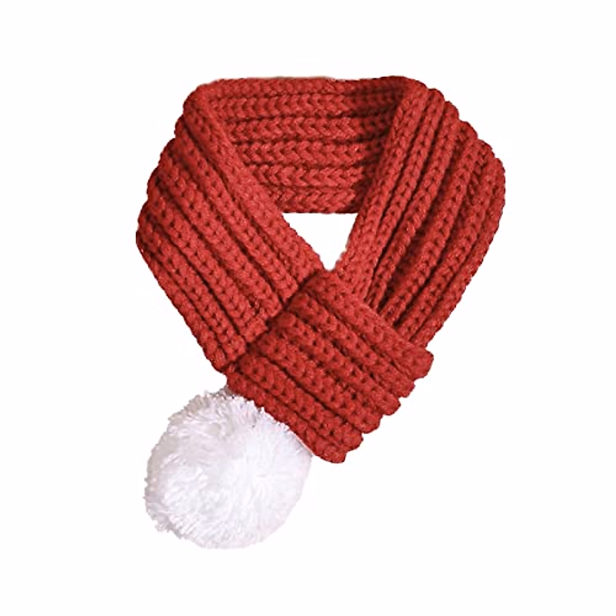 Customize Dog Collar Dog Solid Knitted Scarf Christmas Pet Headdress Cat Clothes Accessories Pet Knitted Scarves Scarf Warm Soft Knitting Dog Collar with Metal Buckle