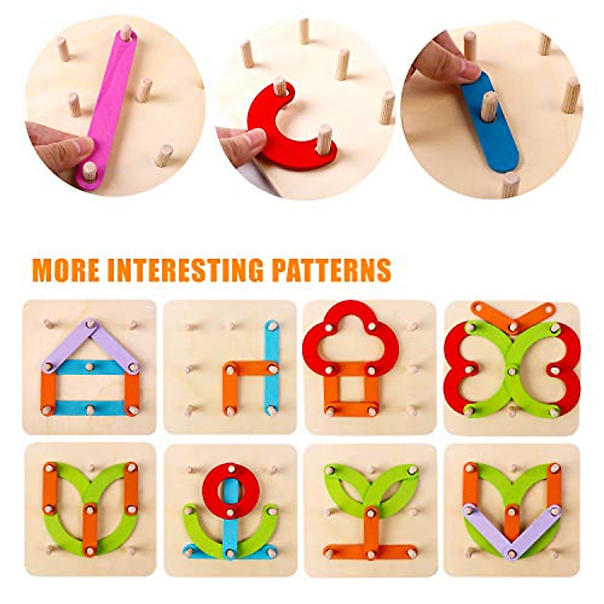 Kizh Educational Wooden Construction Activity Set