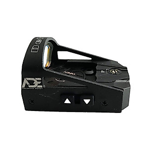 Ade Advanced Optics Delta RD3-012 Red Dot Reflex Sight + Optic Mounting Plate for Taurus PT111 G2, Millennium G2, G2C, G3 with Original Rear Sight, PT140 G2, PT709, PT740, TX22 + Pictinny Plate