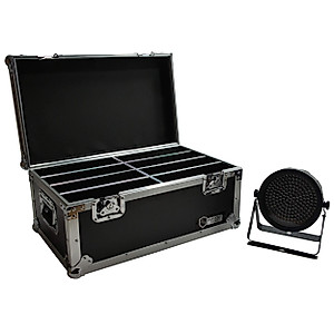 Harmony Audio Cases HC8SLIMPAR64 Light Flight Road Case Compatible with Chauvet SlimPAR 64 x 8