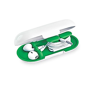 Dotz Earbud Case, Protection and Storage for Earbuds, Including Wireless Earbuds, Green (EBC38M-CE)