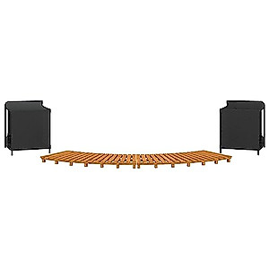 loibinfen Spa Surround Set with Cushions, Poly Rattan Outdoor Massage Hot Tub Frame with 2 Storage Shelf and 2 Spa Step, Patio Outdoor Hot Tub Surround, Black Poly Rattan and Solid Wood Acacia -AA