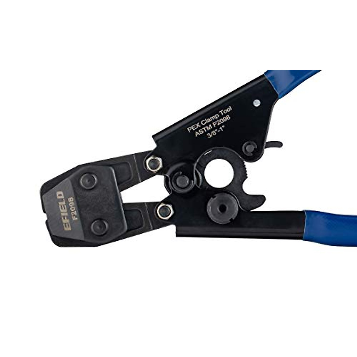 EFIELD Pex Cinch Clamp/Ear Hose Clamps Crimping Tool for Stainless Steel Clamps Sizes from 3/8" to 1" with Metal Pipe Cutter 20pcs 1/2" and 10 pcs 3/4" Clamps Suit all US F2098 Standards