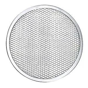 Mobestech Round Grill Pan Non- Sticky Pizza Nonstick Bakeware Pizza Wire Mesh Rack Pizza Bakeware Pizza Mesh Screen Round Baking Pan Pizza Baking Plate Aluminum With Hole Cookie Plate