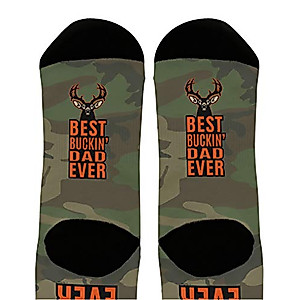 ThisWear Dad Birthday Gifts Best Dad Socks Dad Novelty Socks Fathers Day Present 1-Pair Novelty Crew Socks