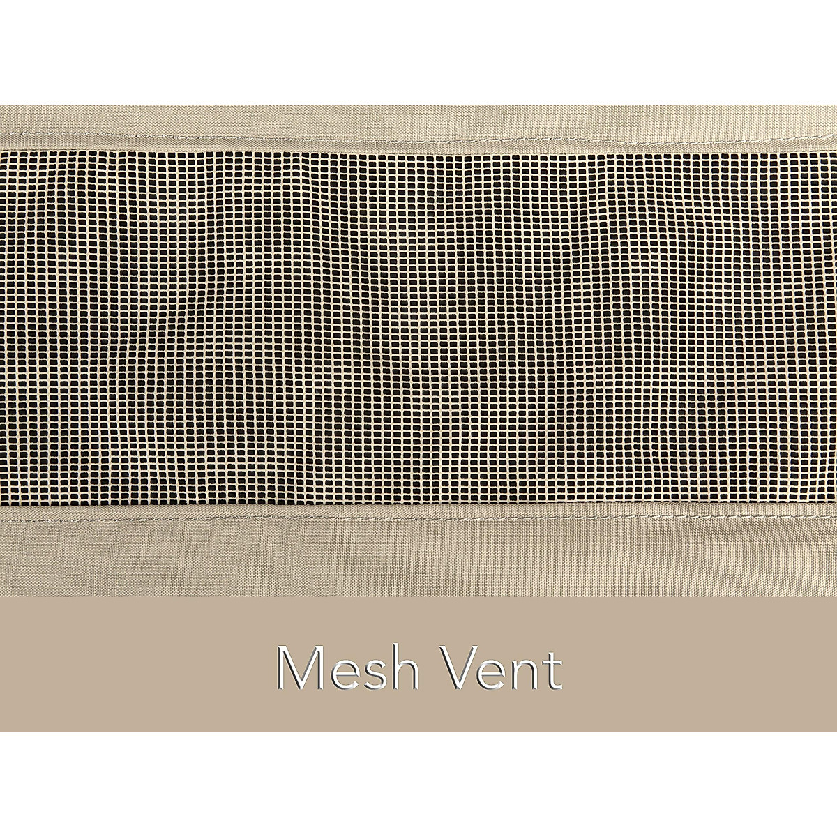 Covermates Outdoor Sofa Loveseat Cover - Water Resistant Polyester, Drawcord Hem, Mesh Vents, Seating and Chair Covers, 56W x 34D x 38H, Khaki