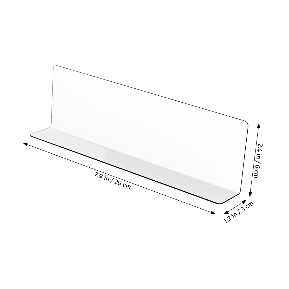 FONDOTIN 10pcs Commodity Divider Magnetic Shelf for Closet Book Wallet Supermarket Fridge Divider Dividers for Bedroom Clear Label Holders Cabinet Shelf Door Goods Ceramics Girl Toy Plastic