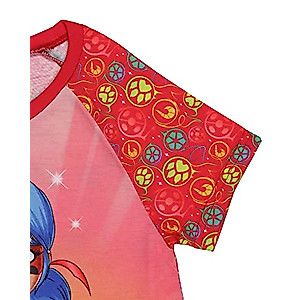 INTIMO Miraculous: Tales of Ladybug & Cat Noir Girls' Nightgown Sleep Pajama Shirt (4/5)