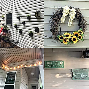 MIUKAA Vinyl Siding Hangers, Heavy Duty Outdoor Light Wreath Pictures Hook for Hanging 4 Pack