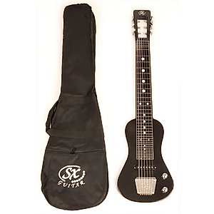 SX LAP 3 Black Lap Steel Guitar w/Free Carry Bag