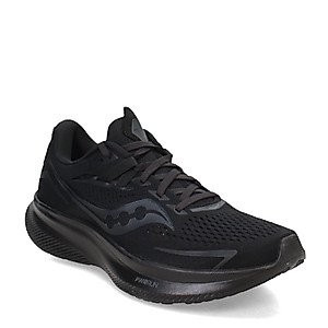 Saucony Women's Ride 15 Running Shoe, TRIPLE BLACK, 8