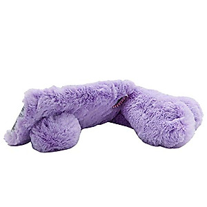 Bunny Case for Motorola One 5G Ace, Girlyard Cute Rabbit Ears Warm Fluffy Handmade Rabbit Fur Soft Plush Flexible TPU Silicone Bumper Phone Shell Furry Protective Cover for Women Girls - Purple