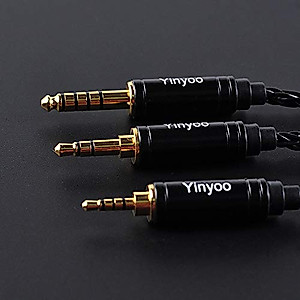 YINYOO Upgraded Replacement Earphones Cable 8 Core Silver Plated Copper IEM Cable with 2pin 0.78mm for kz zst zsn-pro-x zs10-pro zs10-pro-x dqs zex edx as16 cca CRA c10 c12 ccz Melody kbear ks1 ks2