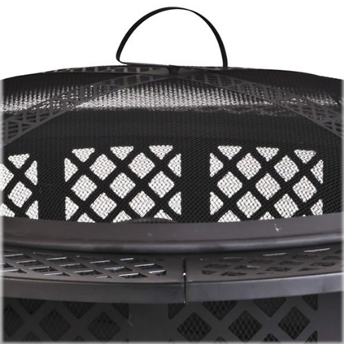 CobraCo Diamond Mesh Fire Pit with Screen and Cover FB8008