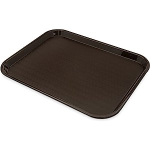 CFS Cafe Plastic Fast Food Tray, 14" x 18", Chocolate