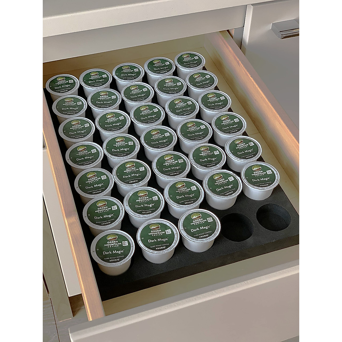 Coffee Pod Storage Tray, Organizer Compatible with Keurig K Cup For Drawer or Countertop 35 Pod Capacity