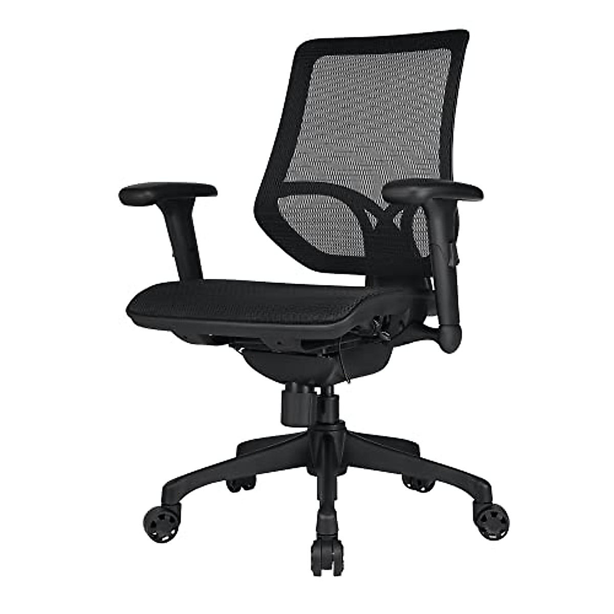 WORKPRO® 1000 Series Ergonomic Mesh/Mesh Mid-Back Task Chair, Black/Black, BIFMA Certified