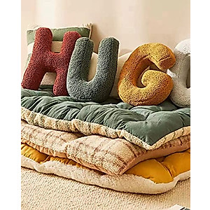 Zuwxeu English Letters Pillow ABCD Letters Cushion Creative Decorative Pillows