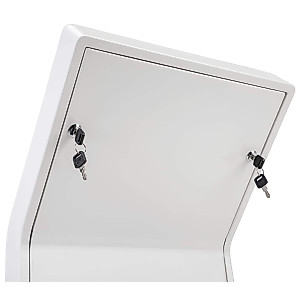 Displays2go 12.9 Inch Tablet Kiosk Stands with Locking Enclosure – (IPGRAND12WH)