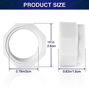 muscccm Hose Nut for Polaris 280/380/180 Pool Cleaner Hose Replacement, Pool Hose Adapter D15 D-15, Durable and Easy To Use, 8 PCS